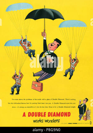 1953 La publicité pour Ind Coope Double Diamond Burton pale ale à ...