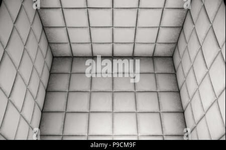 Une cellule capitonnée blanche vide dans un hôpital psychiatrique - 3D ...