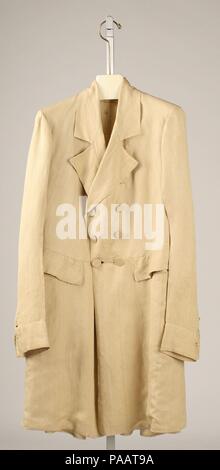 Redingote. Culture : L'Américain. Date : ca. 1840. Au dix-neuvième ...