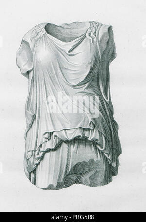 Statue, probablement d'Artemis ou Létho, de Carthaea, ville ancienne ...