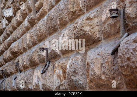 Un bossage rustique mur de la palais Medici Riccardi, à Florence (1444 ...
