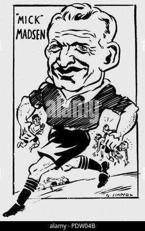 1135327 de dessin animé footballeur Mick Madsen, 1936 Photo Stock - Alamy