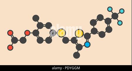 GW501516 (endurobol) molécule produit dopant (illégale). Formule ...