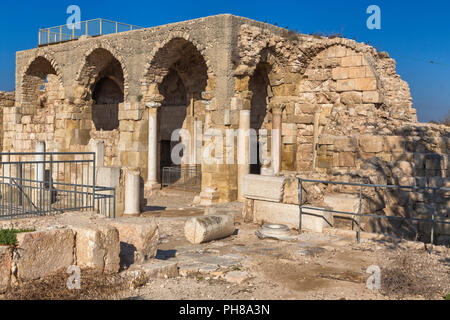 Ruines de la ville romaine d'Eleutheropolis, Beit Guvrin, Israël Photo ...