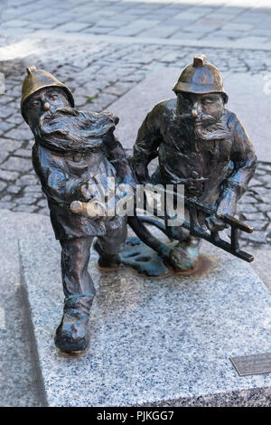 Pologne, Wroclaw, Wroclaw, nains, ancien symbole de la résistance, un ...