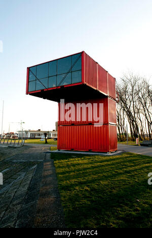 Luc Deleu's installation 'Orbino en Orban Space Project" à Zeebrugge ...