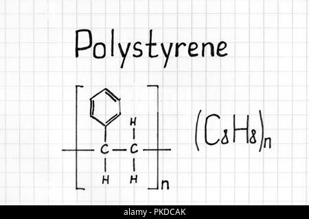 Molécule de polystyrène Photo Stock - Alamy
