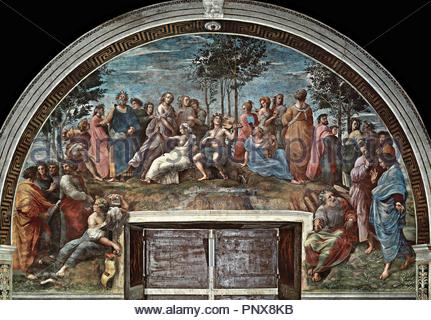 Raphael, le Parnasse. 1511 En plein air. Musées du Vatican, Cité du ...