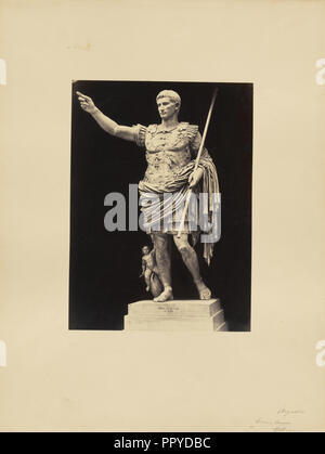 Rome. L'Italie. Auguste de Prima Porta, statue en marbre de l'empereur ...