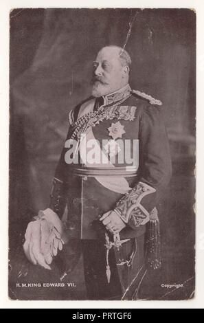 . Anglais : Le roi Édouard VII et La Reine Alexandra à coronation robes ...