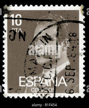 Juan Carlos I Roi d'Espagne 1980 Francisco Franco cinq pesetas coin ...
