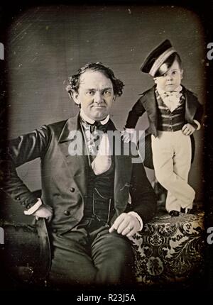Samuel racine ou Marc Aurèle Racine (P.T. Barnum) général tom thumb ...