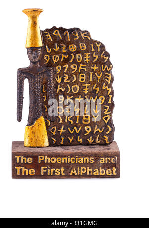 L'Alphabet phénicien et sa translittération Photo Stock - Alamy