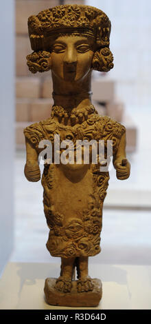 STATUE EN TERRE CUITE DE LA DÉESSE PHÉNICIENNE TANIT DATANT DE C. 3 ...