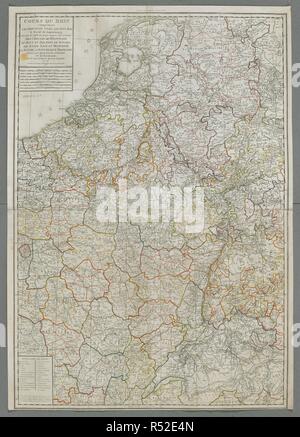 Carte d'une partie du cours du Rhin, de Waal et de la Maas, Anonyme ...