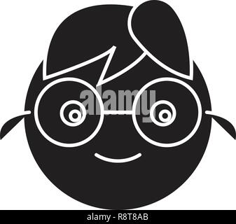 Visage en pleurs émoticône pictogramme rigolo Image Vectorielle Stock ...