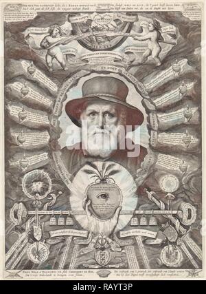 Portrait de Dirck Volckertsz. Coornhert dans le cadre allégorique ...