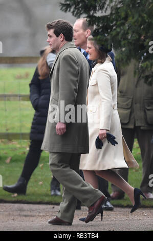 Dame Laura Meade, marraine de Prince Louis, et son mari James Meade ...