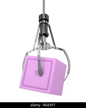 Une griffe robotique à partir d'un jeu de type arcade agrippant une ...