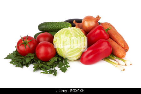 Un potager avec différents types de choux comme l'endive, chou rouge ...