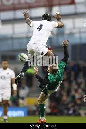 Keith Earls d'Irlande lors du match Guinness des six Nations au stade ...