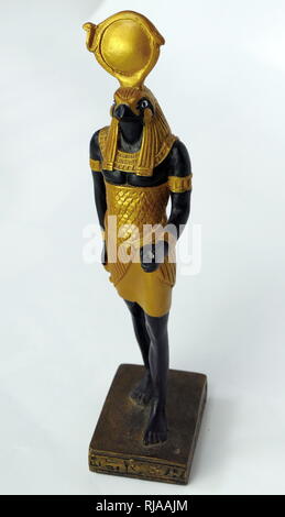 Réplique moderne statuette de Ra, dieu du soleil, de l'Égypte ancienne ...
