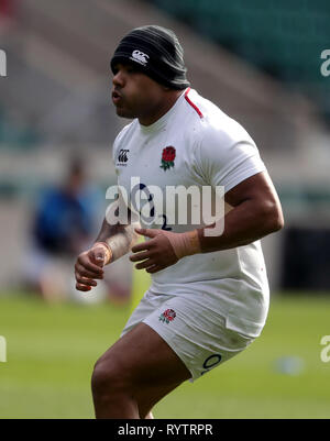 Kyle Sinckler d'Angleterre lors d'une séance d'entraînement au Honda ...