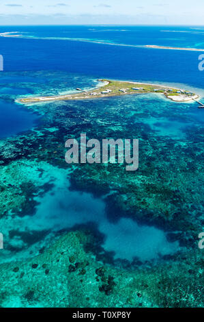 Dans le Beacon Island Houtman Abrolhos avant l'île a été remis en état ...
