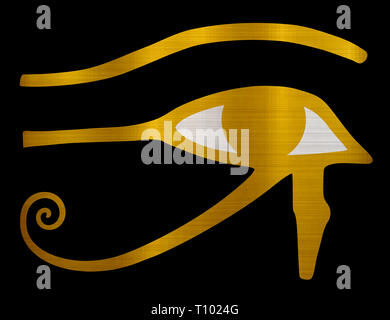 Golden Eye of Horus. Déesse de l'ancienne Egypte oudjat s symbole de ...