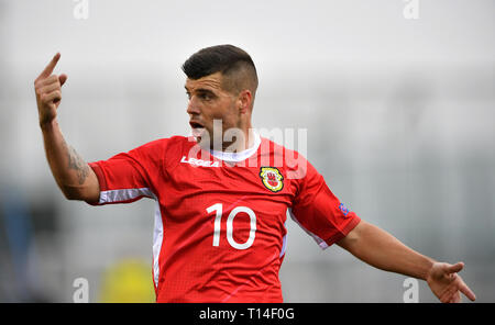 Liam Walker lors du match de qualification UEFA Euro 2024 entre les ...