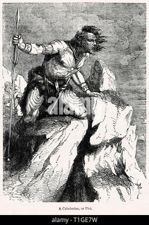 Une illustration à partir de la Caledonian ou Pict John Cassell s ...