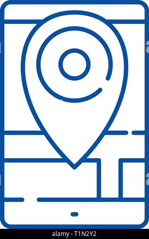 Broche Geo comme logo. La géolocalisation et la navigation. Pour l ...