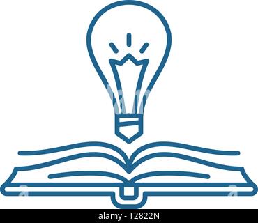 L'icône de la ligne de la sagesse livre concept. La sagesse livre ...