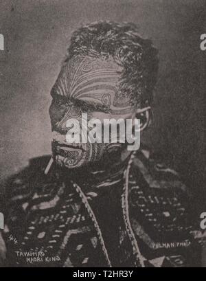 Le chef maori - Nouvelle Zélande Photo Stock - Alamy