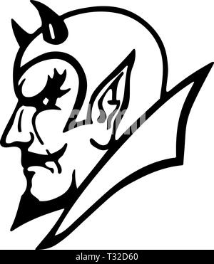 Tête de diable Image Vectorielle Stock - Alamy