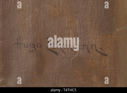 Hugo Lehmann (1871 - 1941) - un portrait d'Adolf Hitler. Huile sur ...