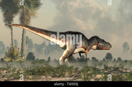 Tyrannosaurus rex était un dinosaure carnivore qui vivait dans la période du Crétacé d'Amérique ...