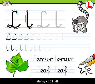 Comment rédiger une lettre pour les enfants cahier B Photo Stock - Alamy