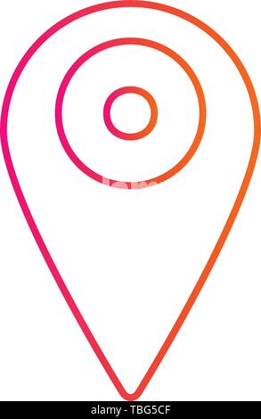 Icône vecteur emplacement - placer le symbole - pictogramme GPS Image ...