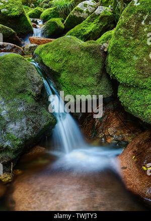 Liaoning Shenyang pierre verte La vallée du ruisseau de l'eau Débit d ...
