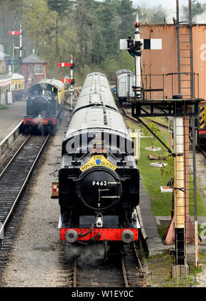 Classe GWR 9400 pannier aucun réservoir de 9466 à Ashburton pendant le ...