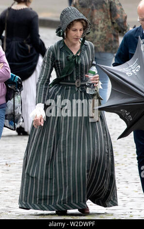L'actrice Tamsin Greig films scènes pour Julian Fellowes' nouvelle ...