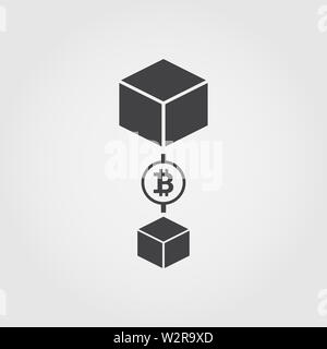 Icône de blocage de transaction. Design monochrome créatif de la ...