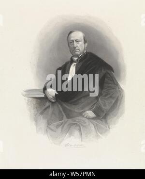 Portrait de Jan van Geuns, Christiaan Lodewijk van Kesteren, 1874 ...