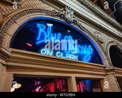 Le célèbre BLUE CHICAGO BLUES CLUB SUR CLARK STREET DANS LE CENTRE ...