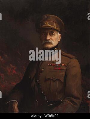 Le général Georges Leman, commandant de la ville fortifiée de Liège ...