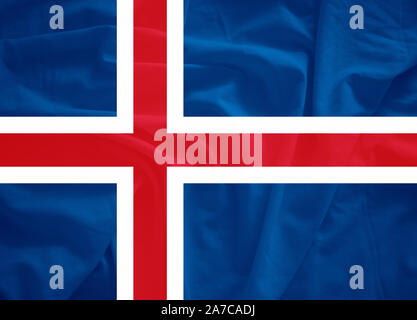 Mappa 3D illustrazione di Islanda con bandiera e stemma Foto stock - Alamy