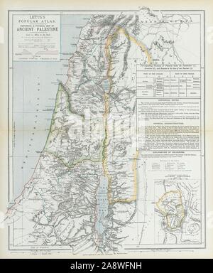ANTICA PALESTINA Samaria Galilea Pera Judaea. Gerusalemme antica. MAPPA ...