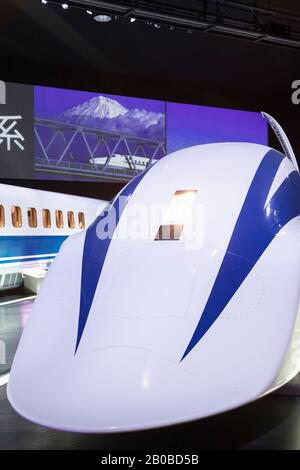 Giappone, Nagoya, ferroviaria parco. Museo di Shinkansen. Bullet train ...