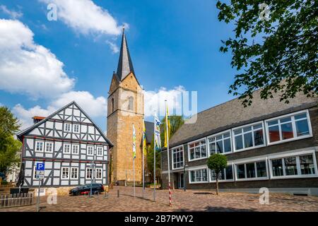 Città storica di Korbach, Hessen, Germania Foto stock - Alamy
